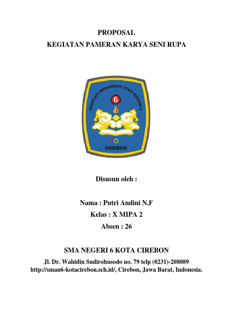 Proposal Seni Budaya Putri Andini N.F | PDF