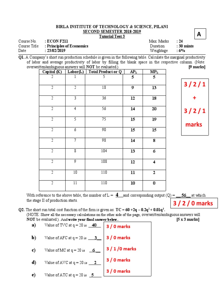 Tut Test 3 Sol | PDF | Supply Chain Management | Production And ...