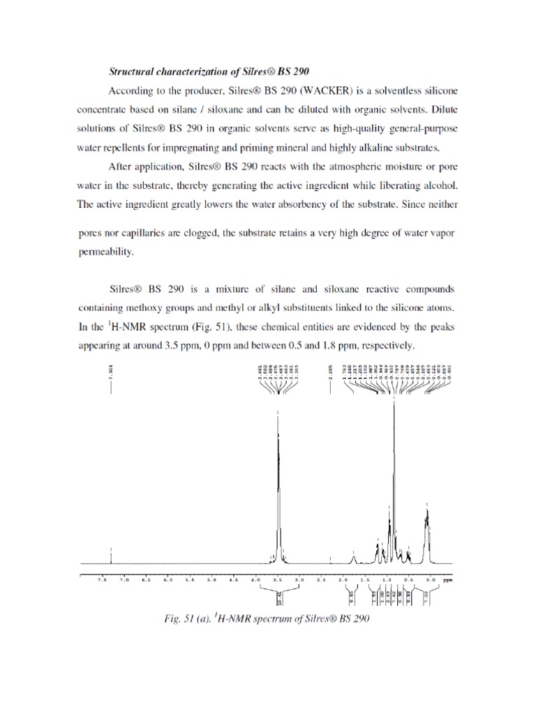 Caracterización Silres BS 290 | PDF