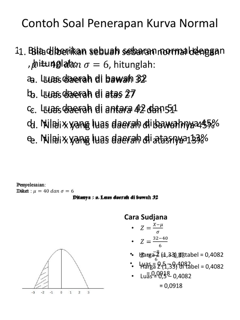Contoh Soal Penerapan Kurva Normal | PDF