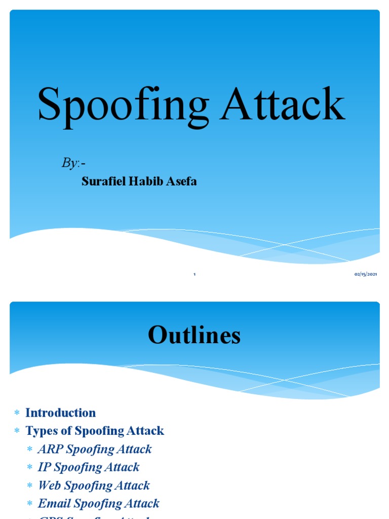 Spoofing Attack: Surafiel Habib Asefa | PDF | Email Spam | Internet Protocols