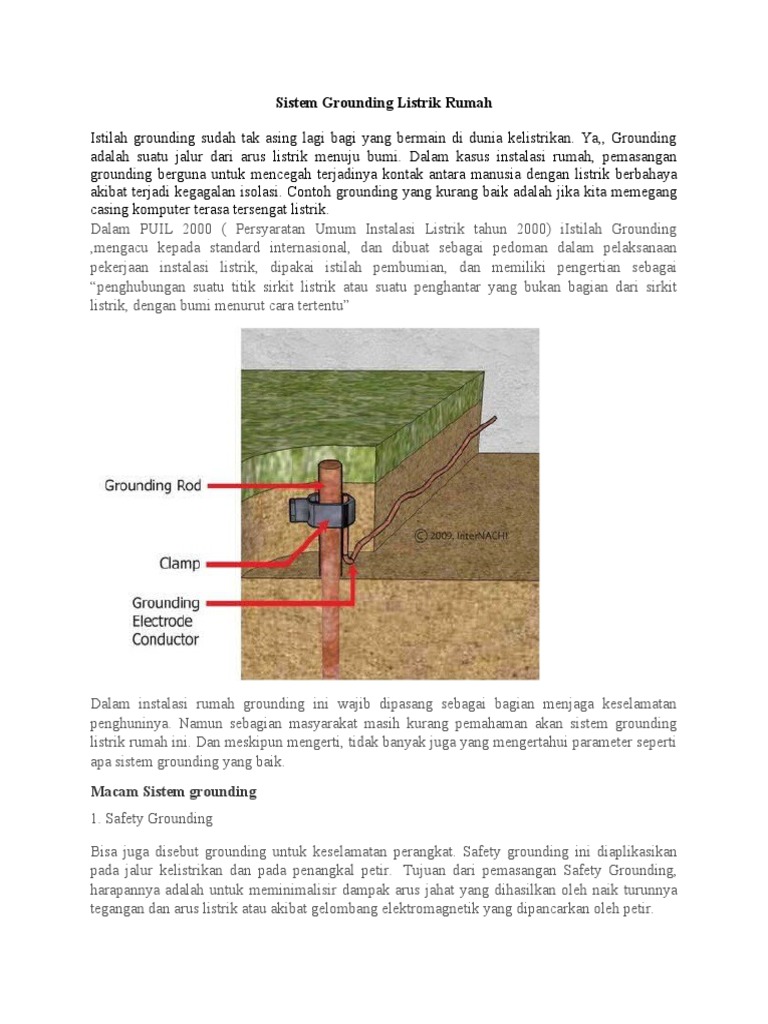 Sistem Grounding Listrik Rumah | PDF