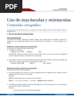 Ortografía: Uso de Mayúsculas | PDF | Lengua española | Idiomas