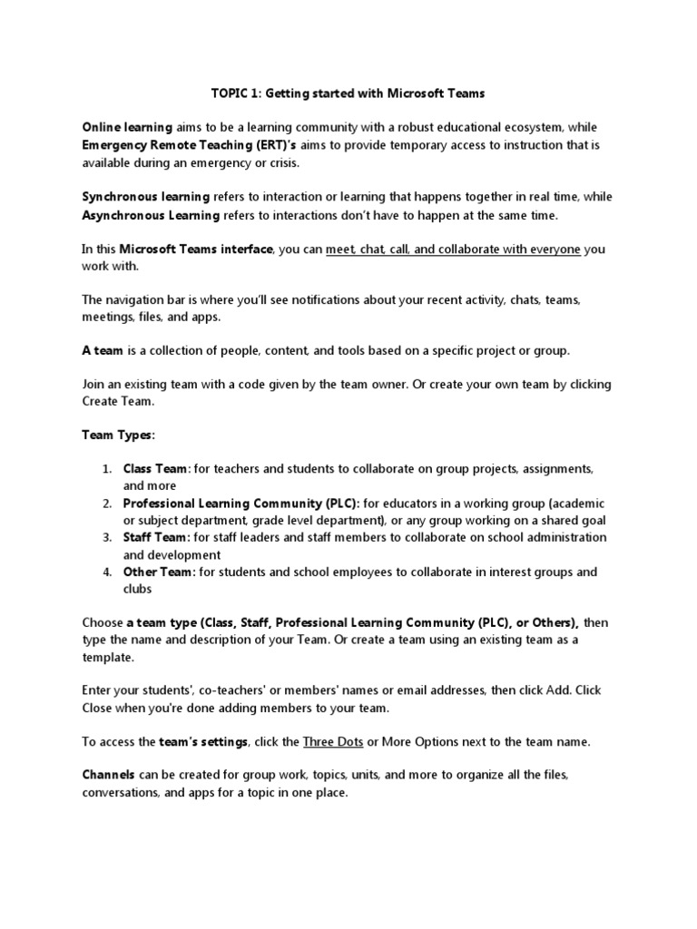 MS Teams Lecture | PDF | Communication | Software