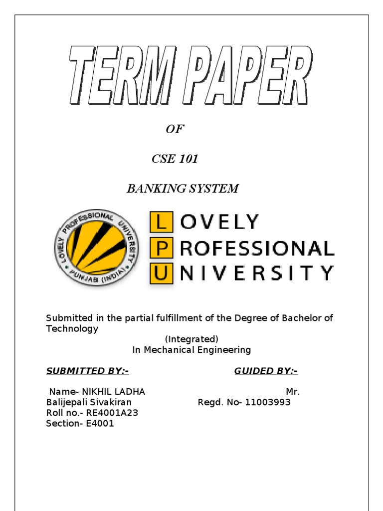CSE Banking System Overview | PDF