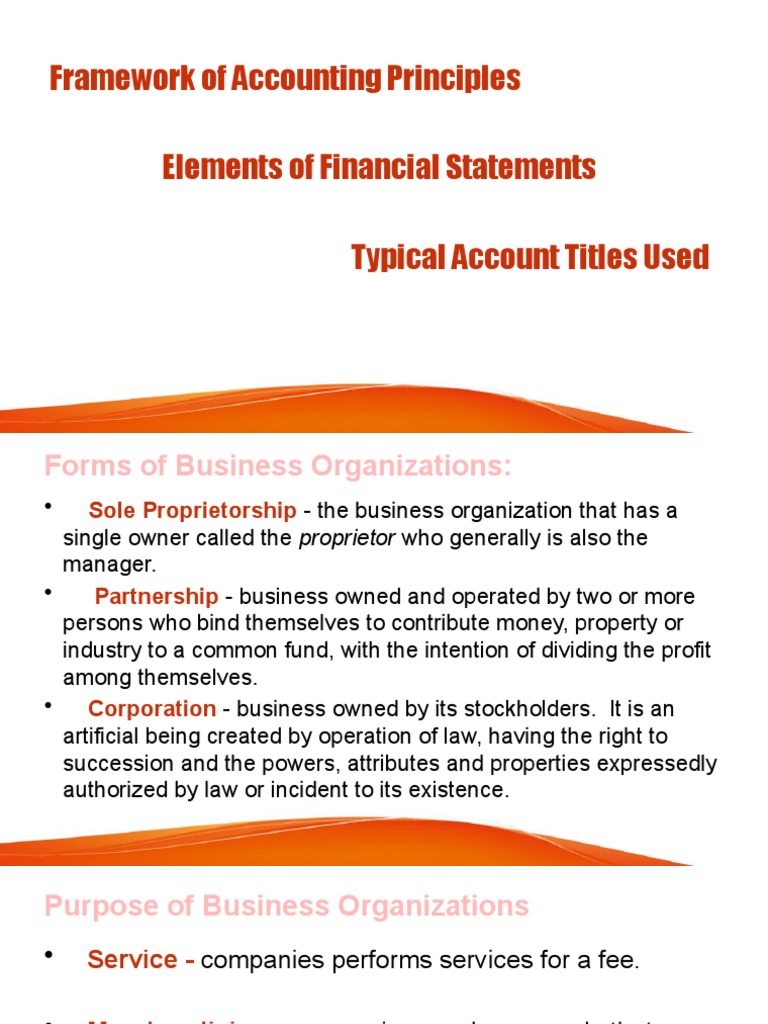 Chapter 2 Fundamentals of Accounting | PDF | Financial Statement ...