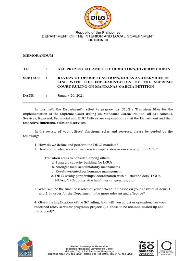 Memo Transition | Download Free PDF | Policy | Government