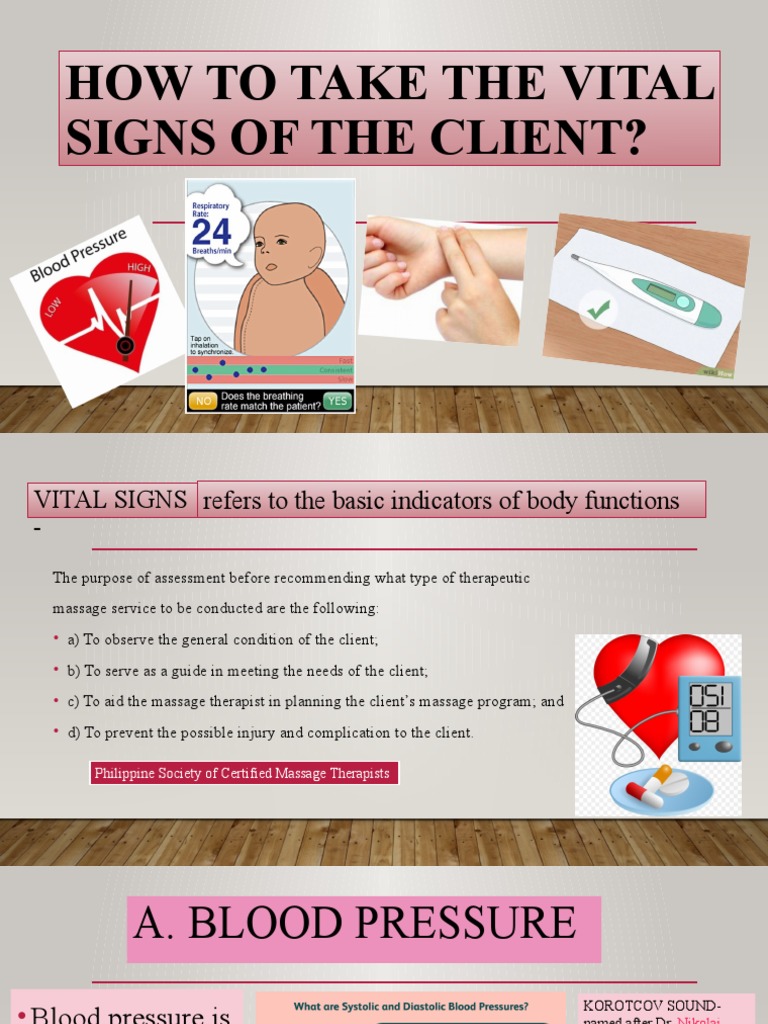 How To Take The Vital Signs of The | PDF | Blood Pressure | Pulse