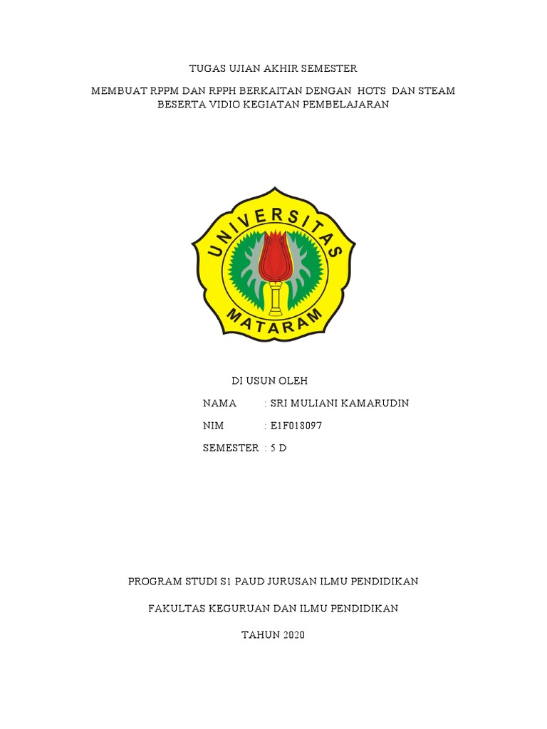 RPPM dan RPPH Tema Binatang Kumbang | PDF