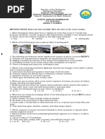 Science 6 1st Periodical Test With Answer Key | PDF | Mixture | Filtration