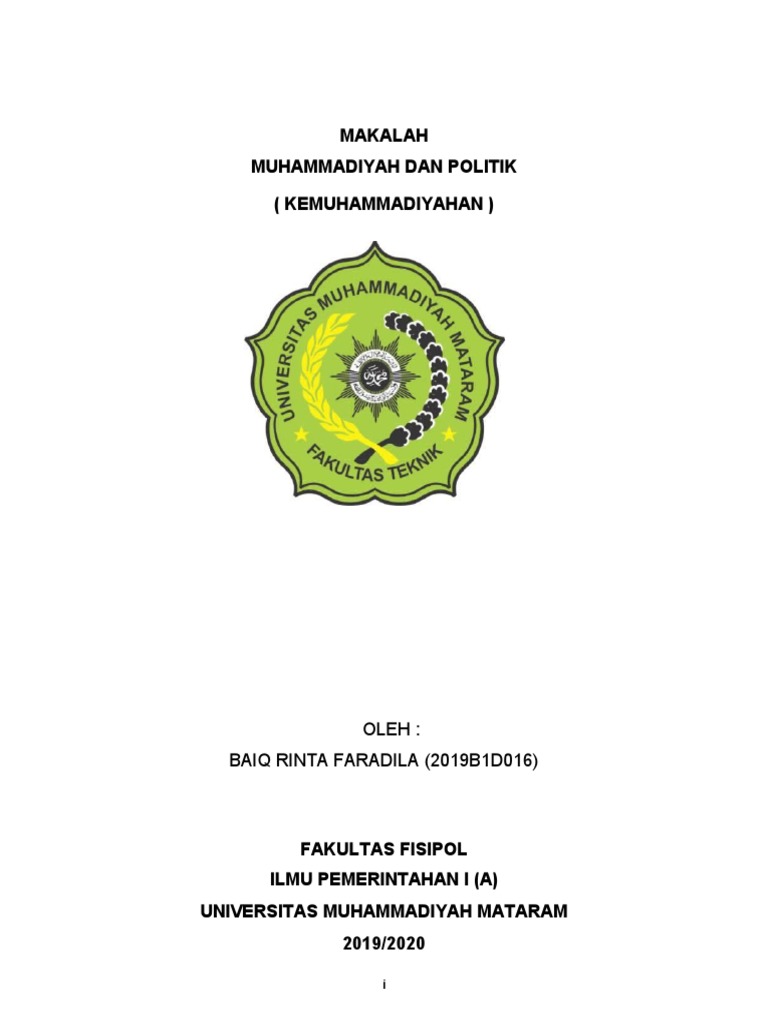Muhammadiyah Dan Politik | PDF