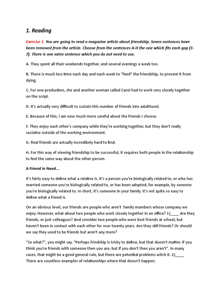 Reading: Exercise 1 | PDF | Giant Panda