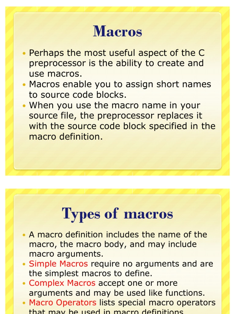 Macros In Embedded C Macro Computer Science C Programming Language 7370