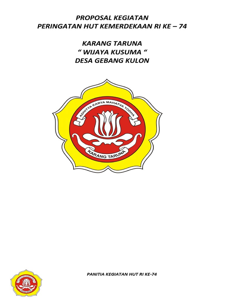 Proposal HUT RI Karang Taruna | PDF