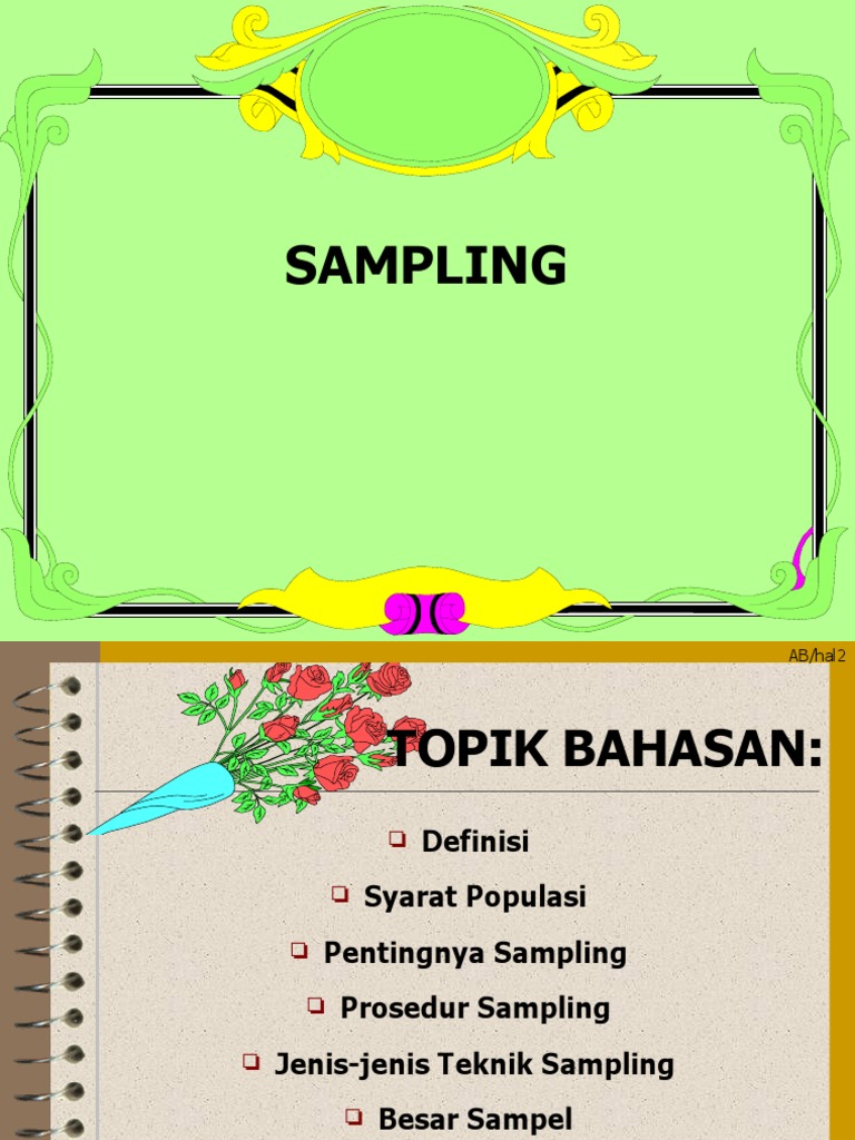 Teknik Sampling Dan Contoh | PDF