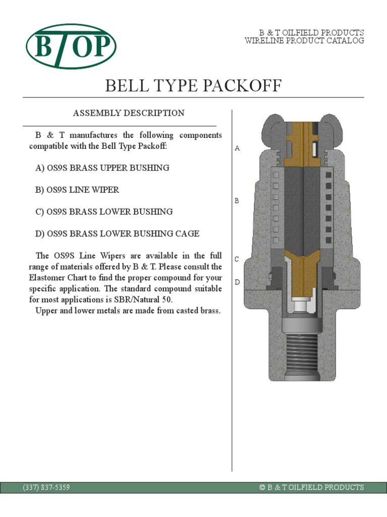 Bell Type Packoffbtop Wireline Catalog | PDF | Building Materials ...