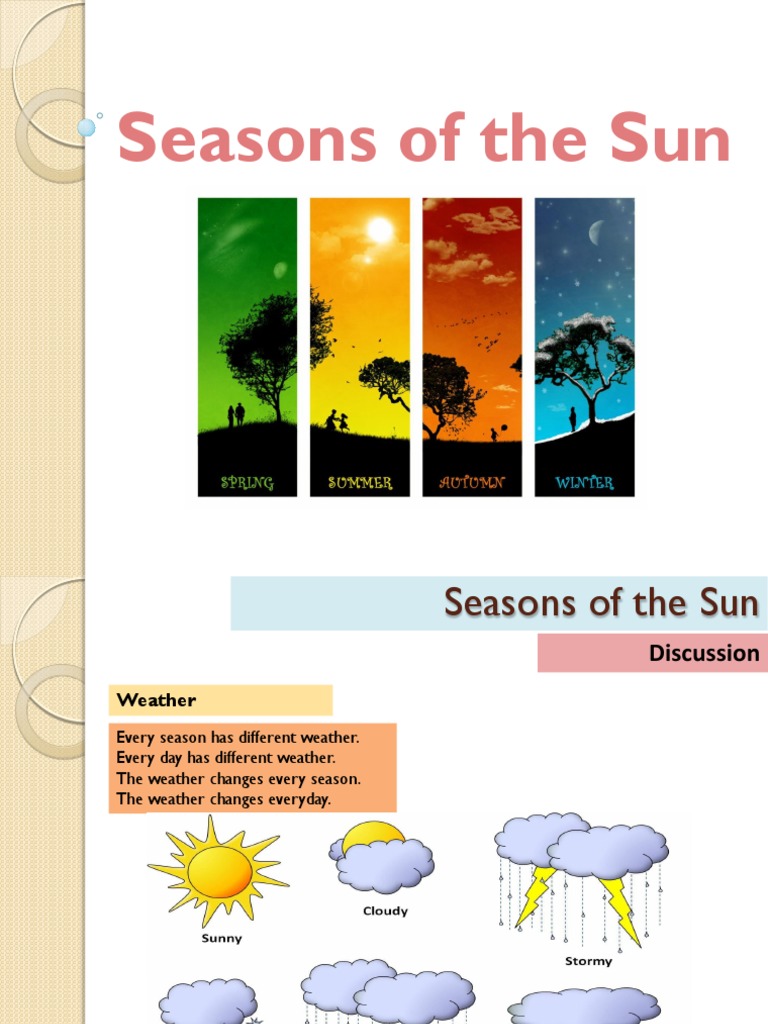 LESSON 4 - Seasons of The Sun | PDF | Meteorological Phenomena ...