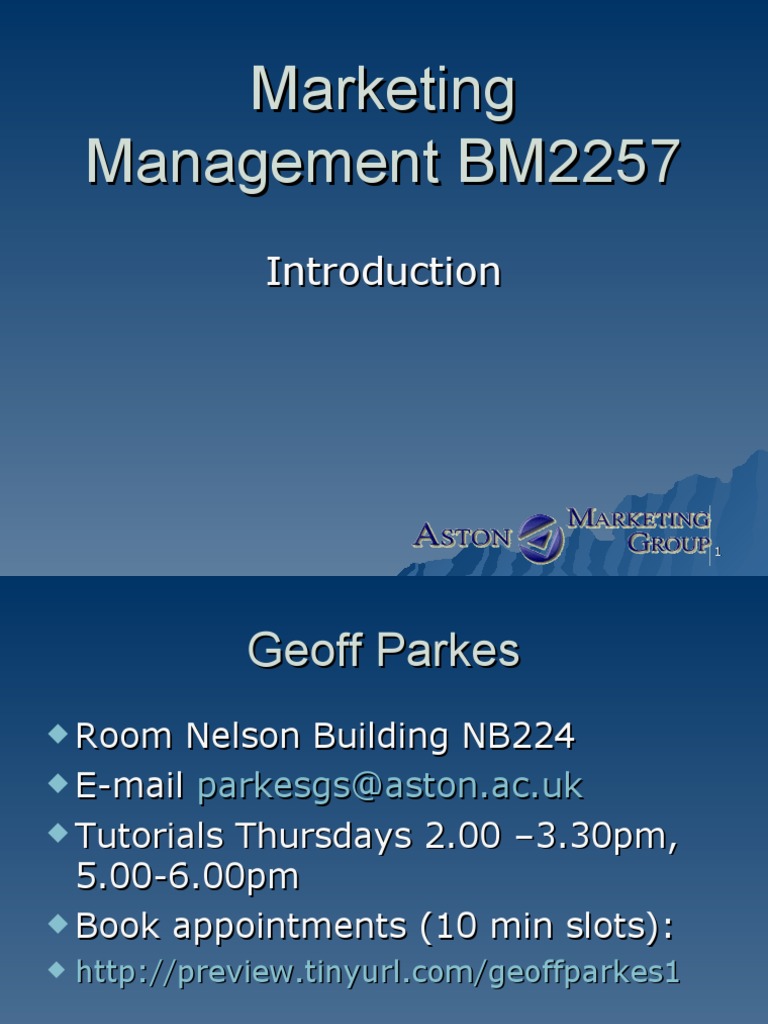 Lect 1 Introduction | PDF | Market (Economics) | Marketing