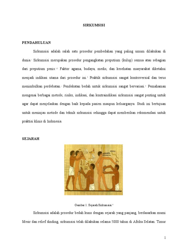 Metode dan Indikasi Sirkumsisi pada Pria | PDF