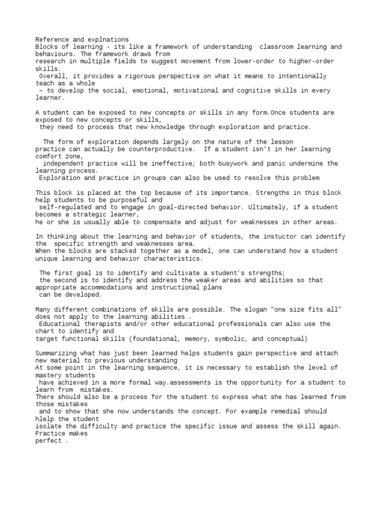 Building Blocks of Theory | PDF | Mindset | Teaching