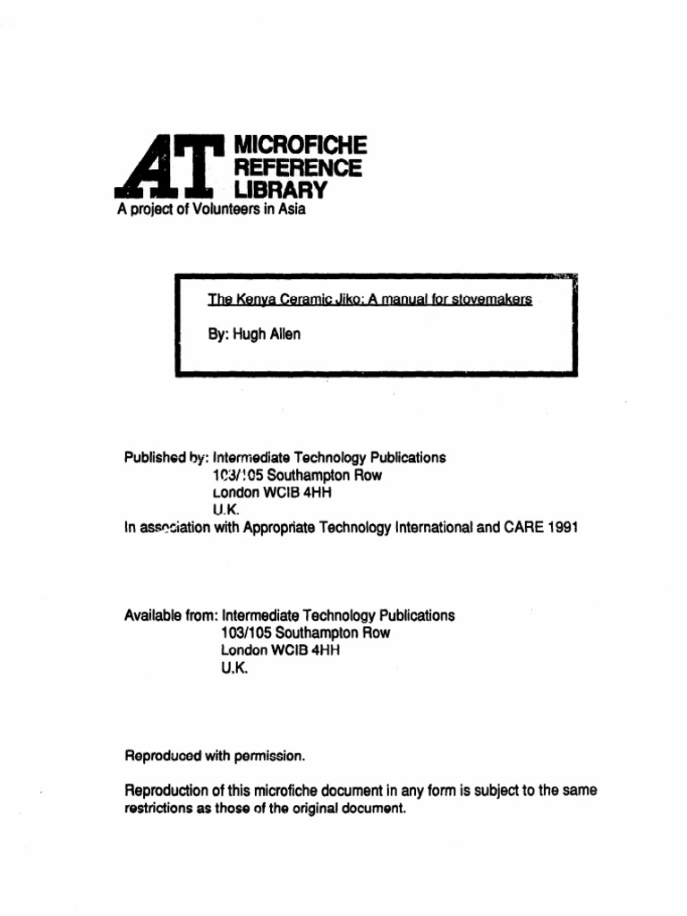 The Kenya Ceramic Jiko (PDFDrive) | PDF | Clay | Charcoal