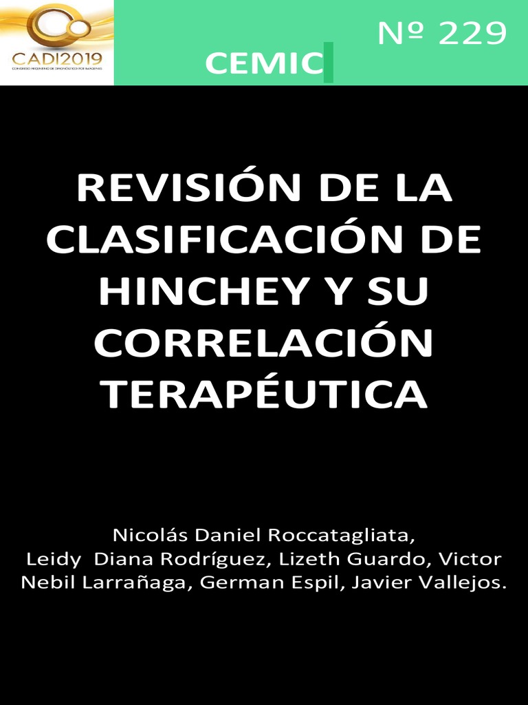 Revisión de La Clasificación de Hinchey Y Su Correlación Terapéutica ...