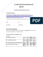 Adult Autism Spectrum Quotient Test | PDF | Asperger Syndrome | Autism ...