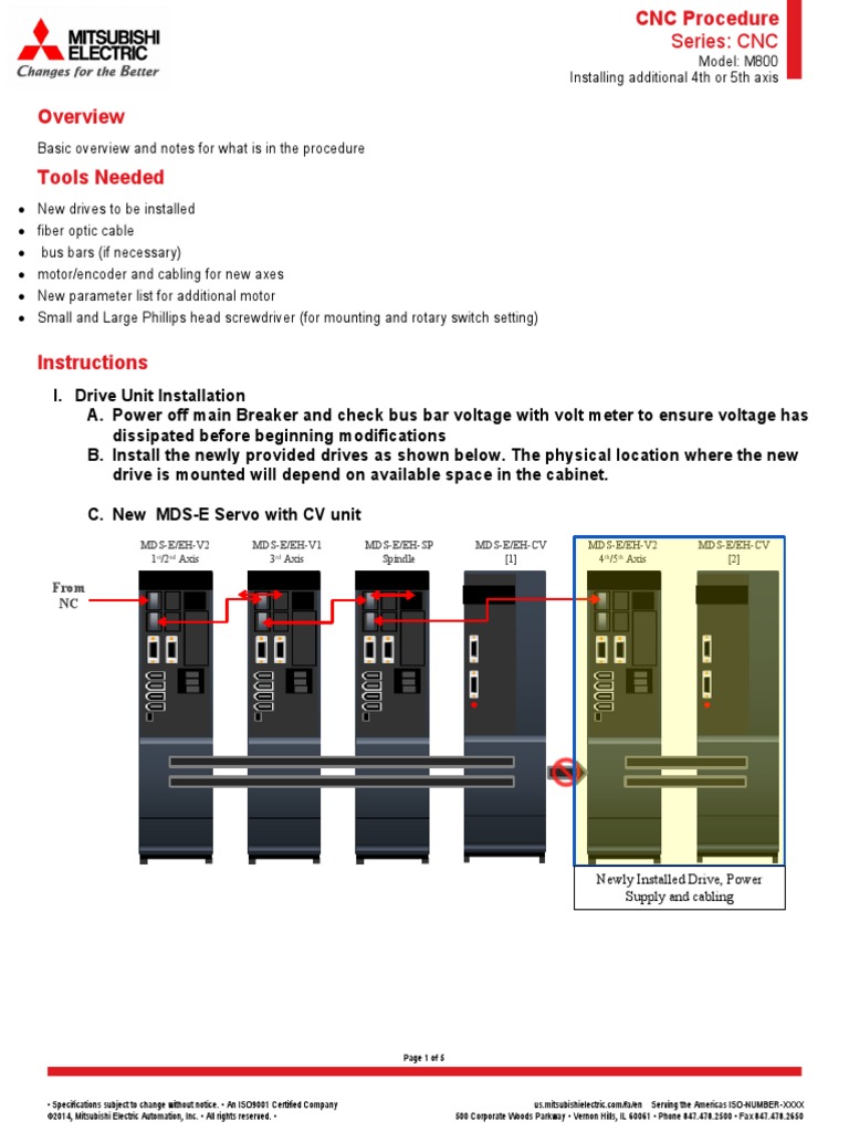 M70-700 4th or 5th Axis Install Procedure | PDF | Numerical Control ...