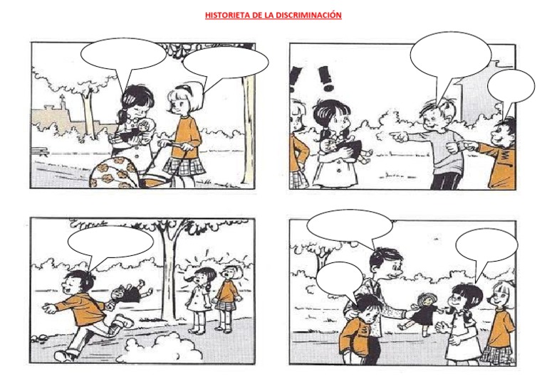 Historieta De La Discriminación 1sec Pdf