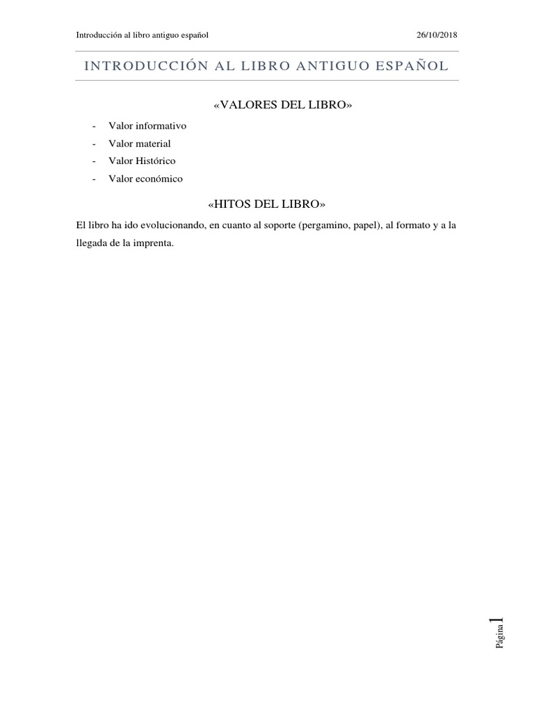 Evolución del libro antiguo español | PDF | Papel | Imprenta