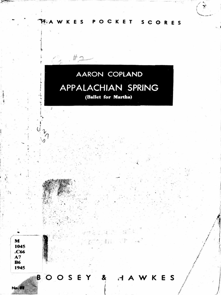 Copland - Appalachian Spring Suite Score | PDF | Classical Music ...