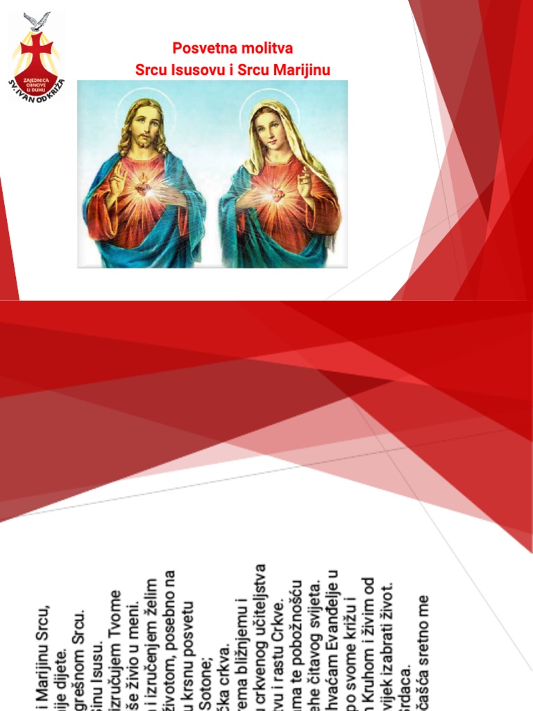 Posvetna Molitva Srcu Isusovu I Srcu Marijinu | PDF