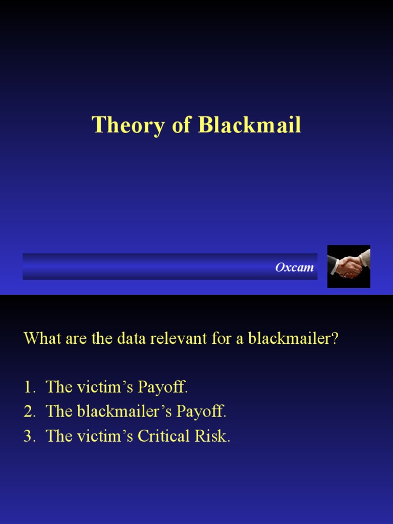 Blackmail | PDF