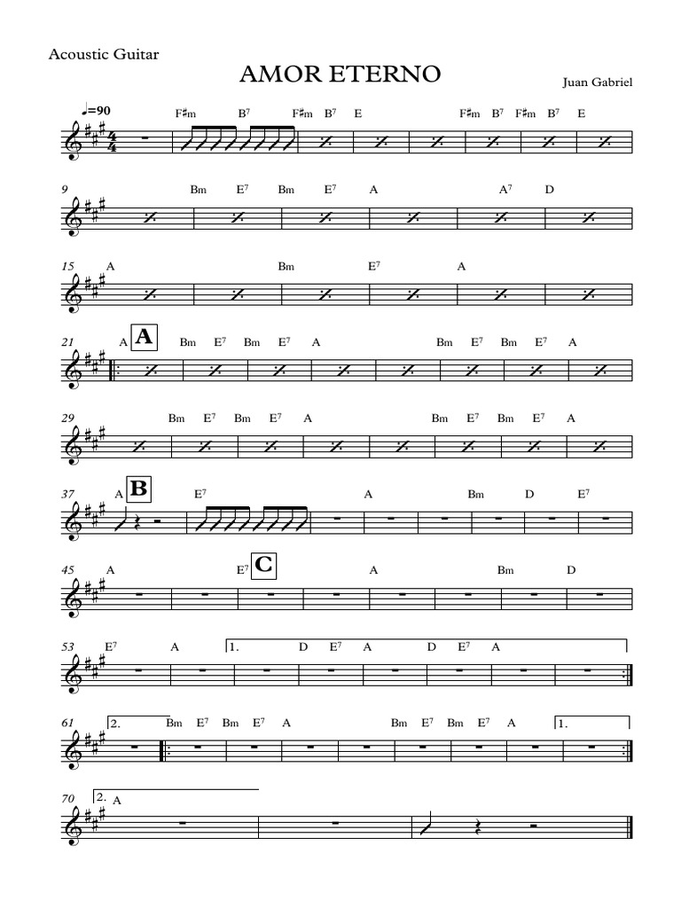 AMOR ETERNO - Acoustic Guitar - 2012-10-04 2354 - Acoustic Guitar | PDF ...