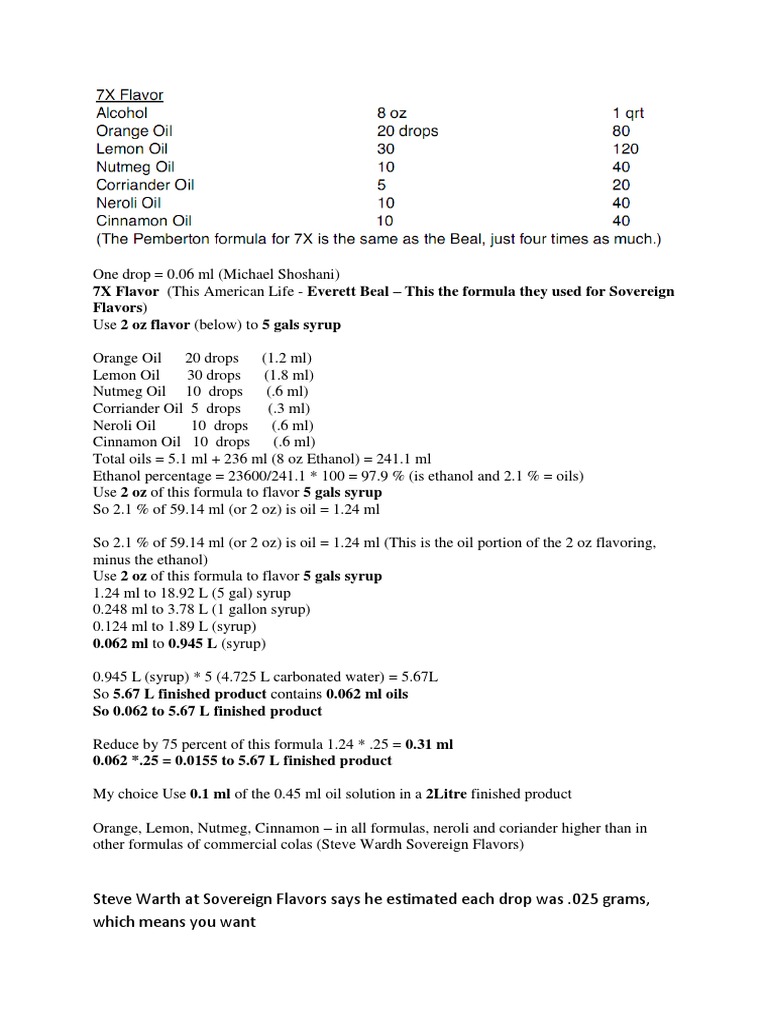 7X Flavor (This American Life - Everett Beal - This The Formula They ...