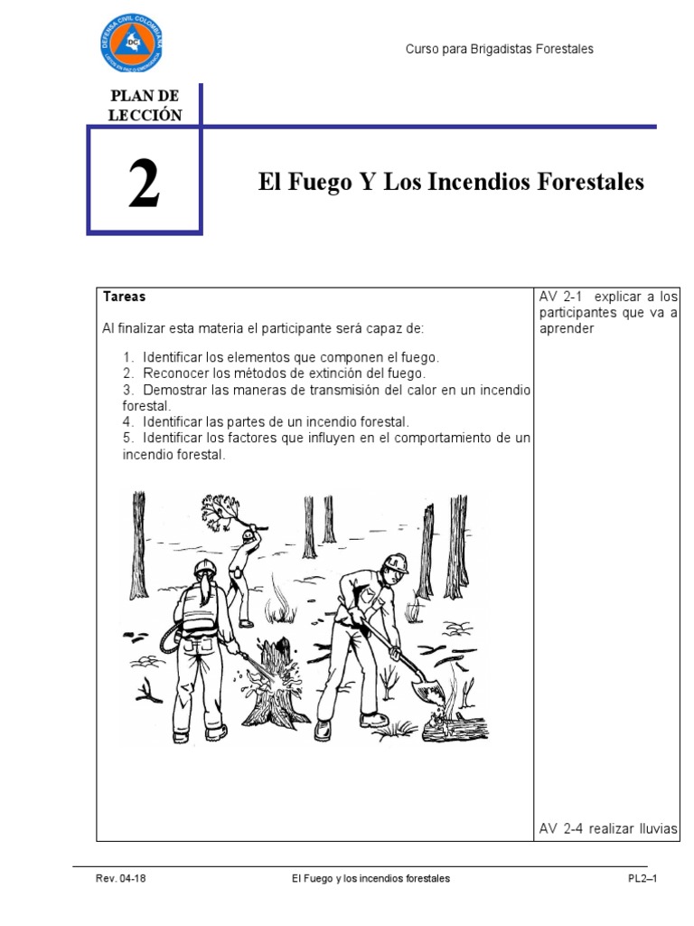 PL-2 - El Fuego y Los Incendios Forestales | PDF | Fuego fatuo | Calor