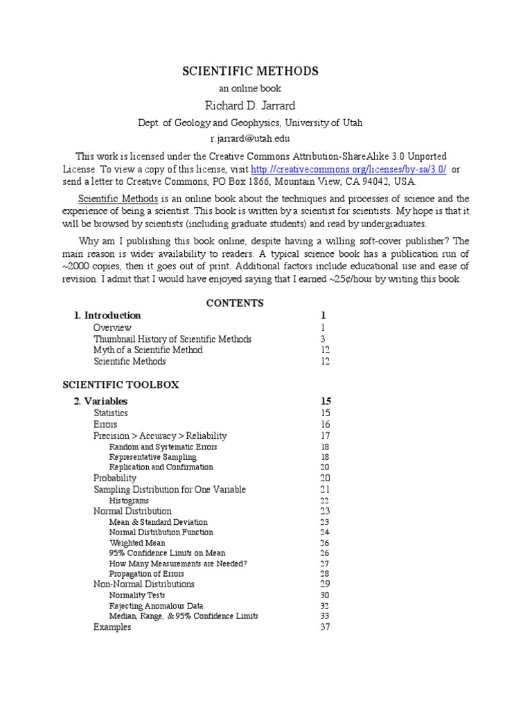 Scientific Methods | PDF | Inductive Reasoning | Scientific Method
