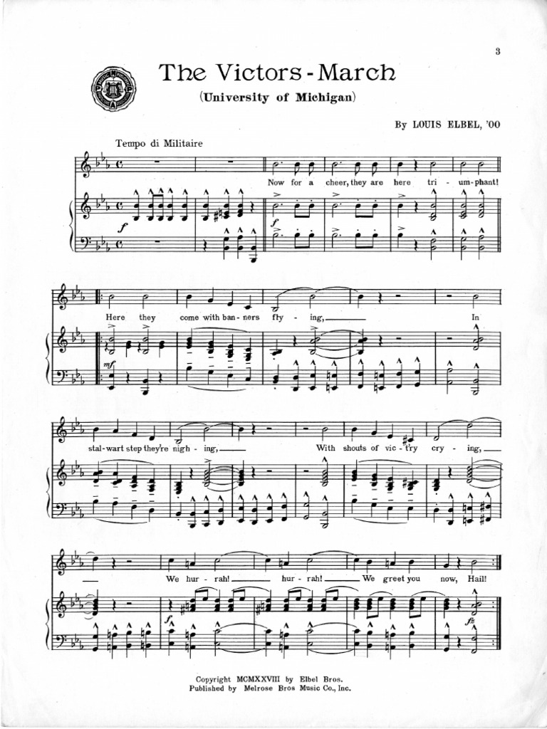 Hail To The Victors Intermediate | PDF