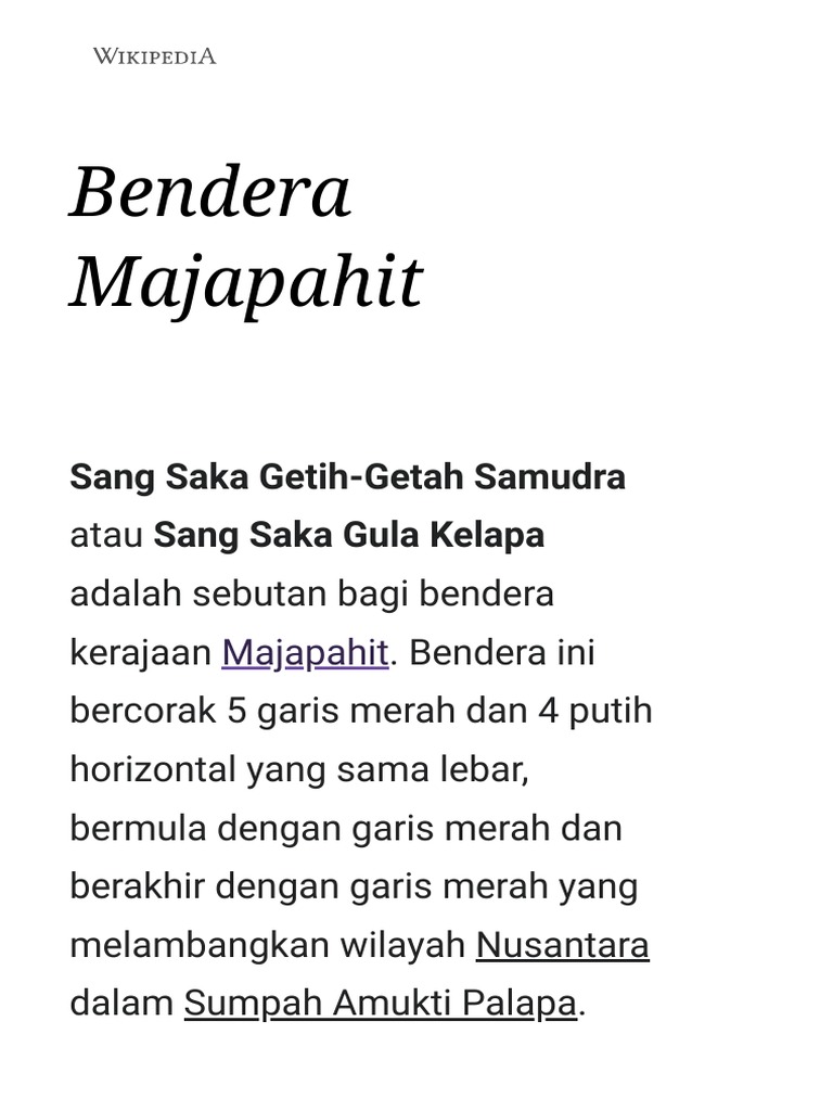 Bendera Majapahit | PDF