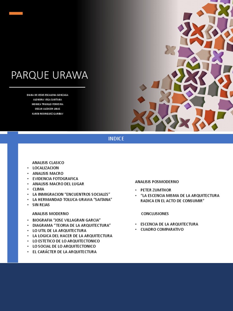 Parque Urawa: Espacio Cultural en Toluca | PDF | México | Science