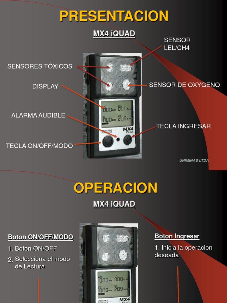 Presentacion - Monitor - MultiGas - MX4 UNIMINAS | PDF | Informática y ...