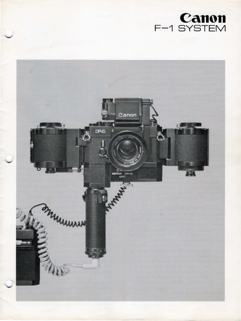 Canon F1 System Handbook | PDF | Aperture | Camera