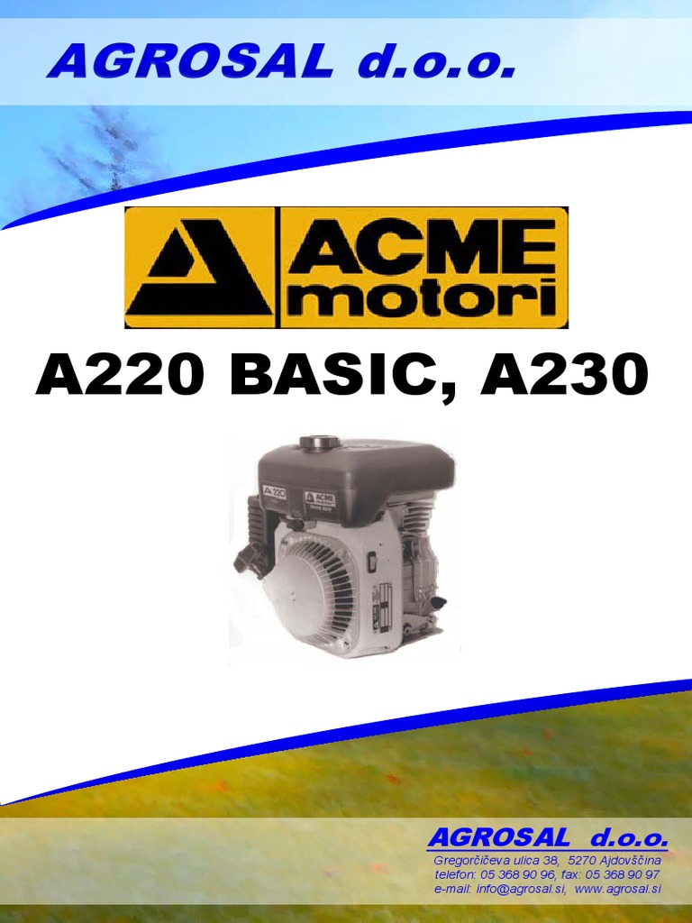 ACME Katalog A220 Osnovni, A230 - 2021 | PDF