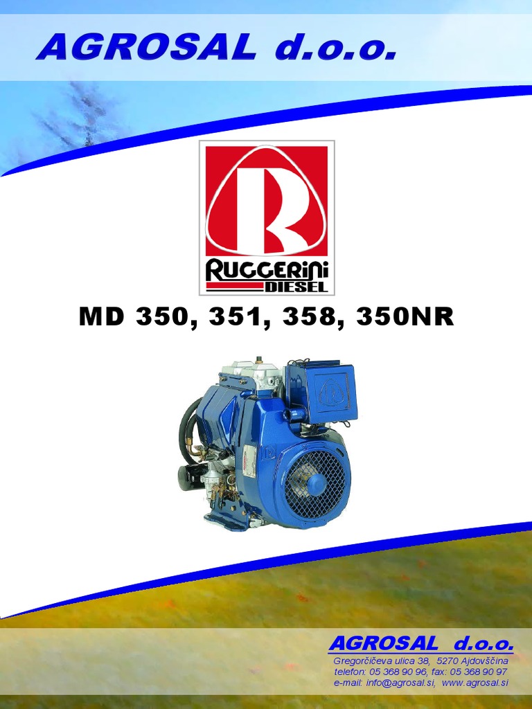 Ruggerini MD350 Diesel Engine Parts Catalog | PDF | Propulsion ...