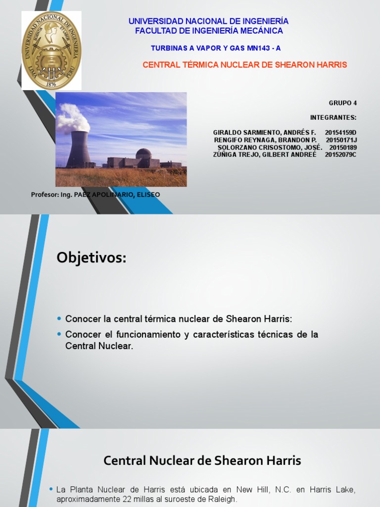 Central Nuclear Shearon Harris: Características y Seguridad | PDF ...