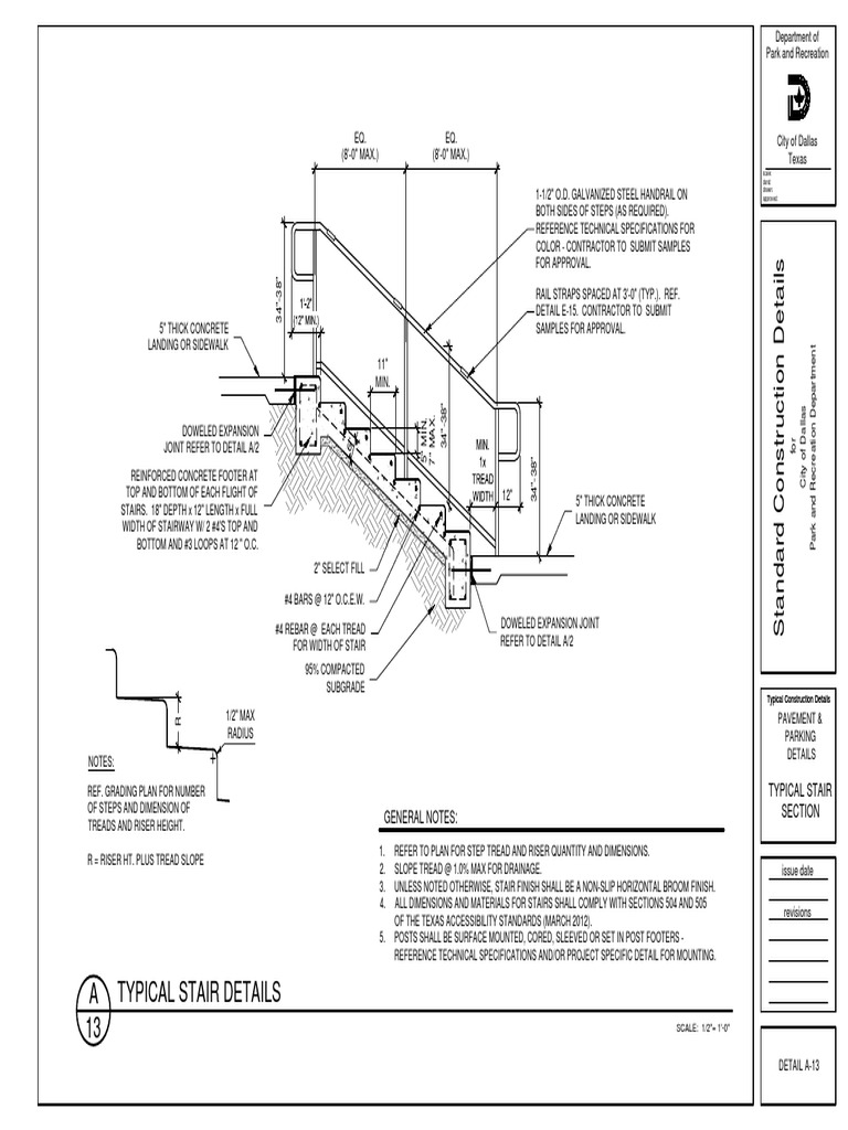 Typical Stair Details | PDF | Stairs | Transport Infrastructure