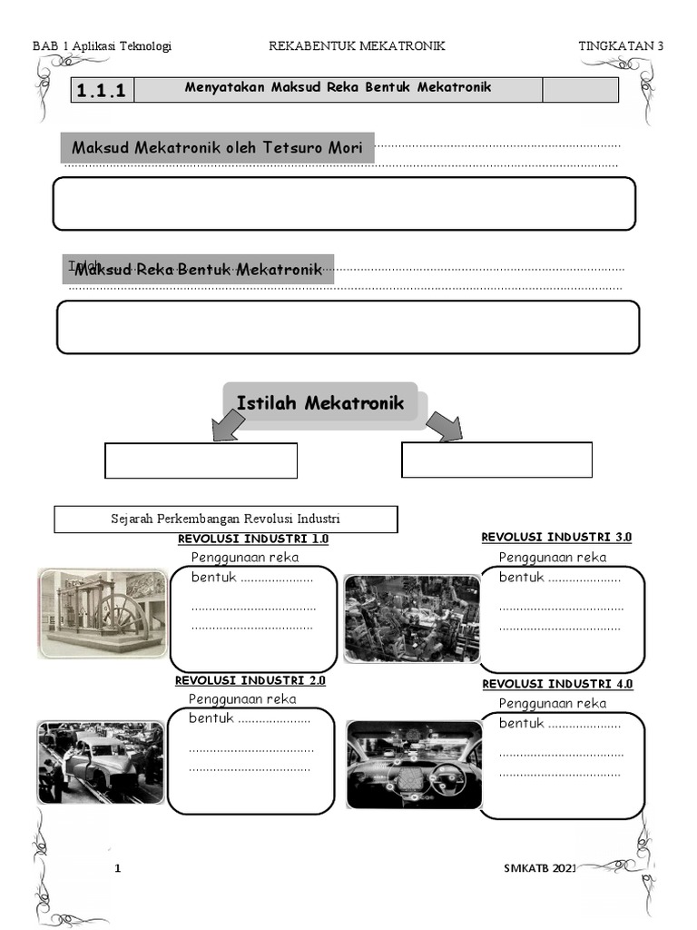 Bab 1 Aplikasi Teknologi (Mekatronik) | PDF