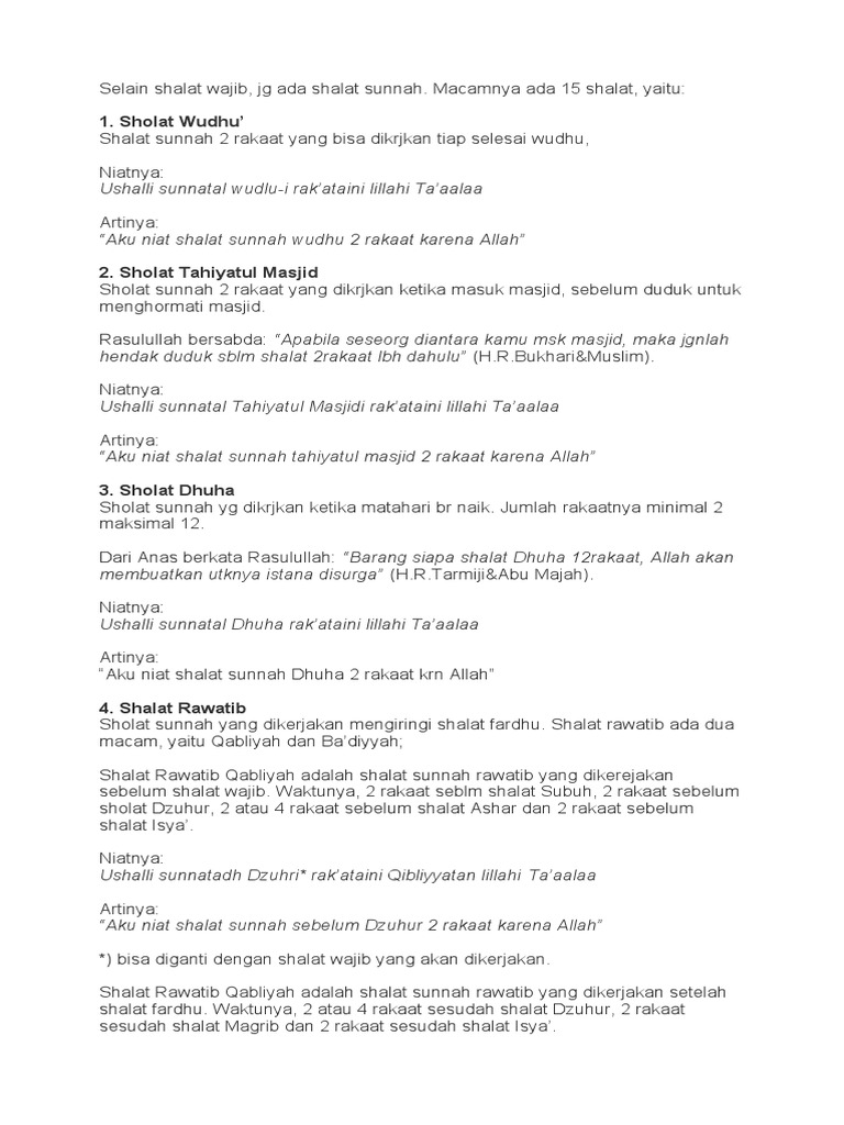 Shalat Sunah | PDF