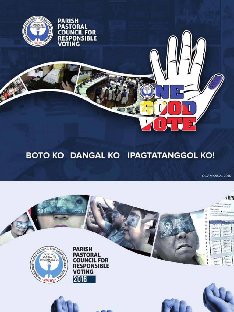 PPCRV One Good Vote Module | PDF | Catholic Church | Bishop