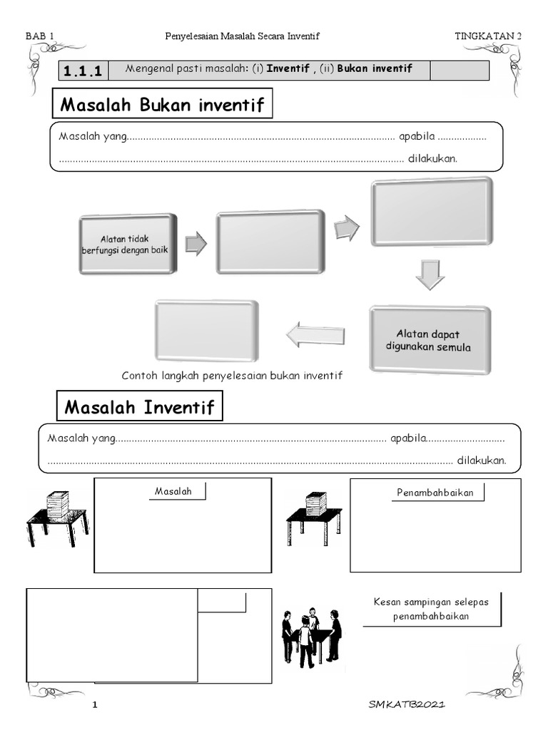 BAB 1 PENYELESAIAN MASALAH INVENTIF TG 2 | PDF